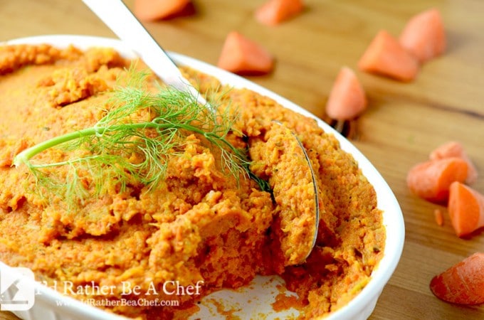 Roasted Carrots and Fennel Puree - I'd Rather Be A Chef