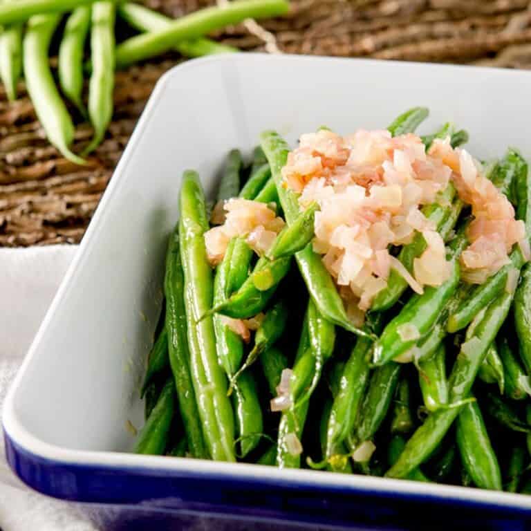 Lemon Butter Haricot Vert 🥬 - I'd Rather Be A Chef