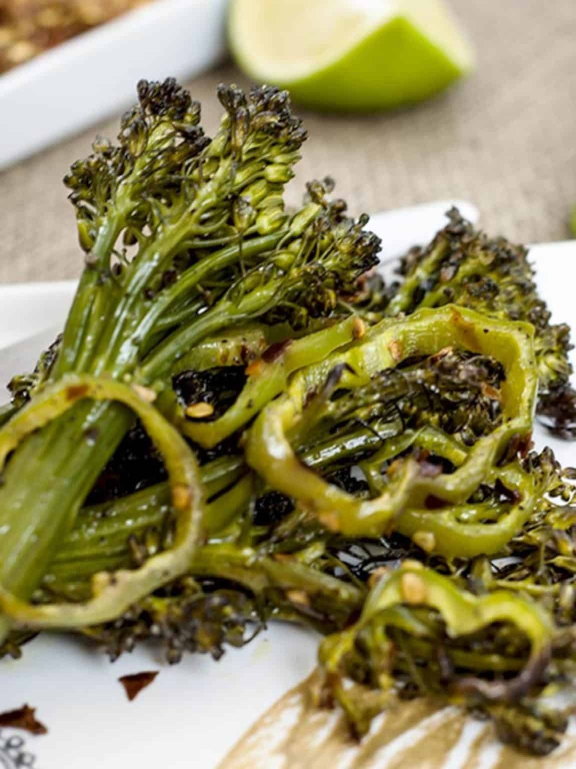 5-Ingredient Baby Broccolini Recipe 🥦 - I'd Rather Be A Chef