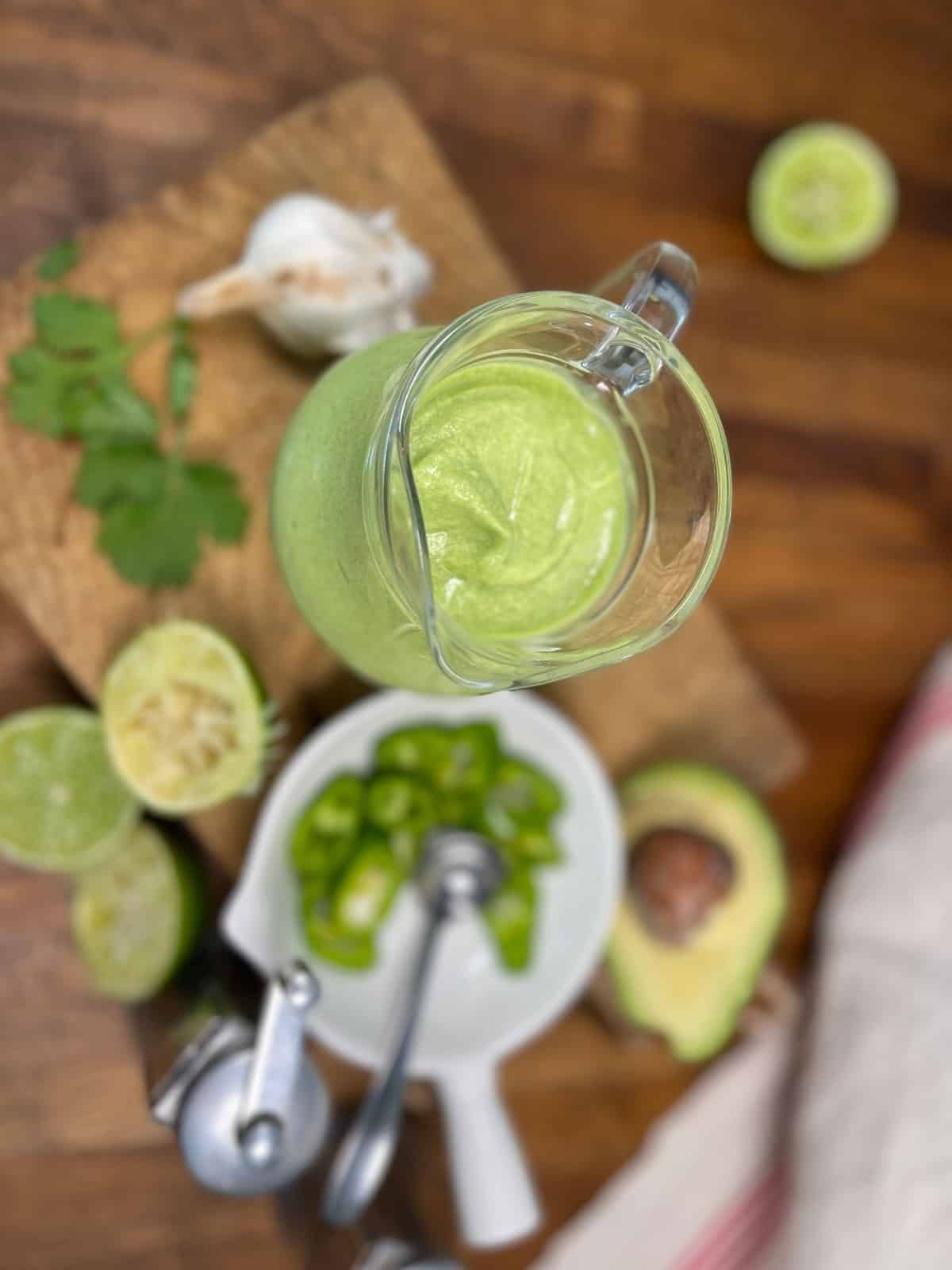 Avocado Lime Dressing 🍋 - I'd Rather Be A Chef