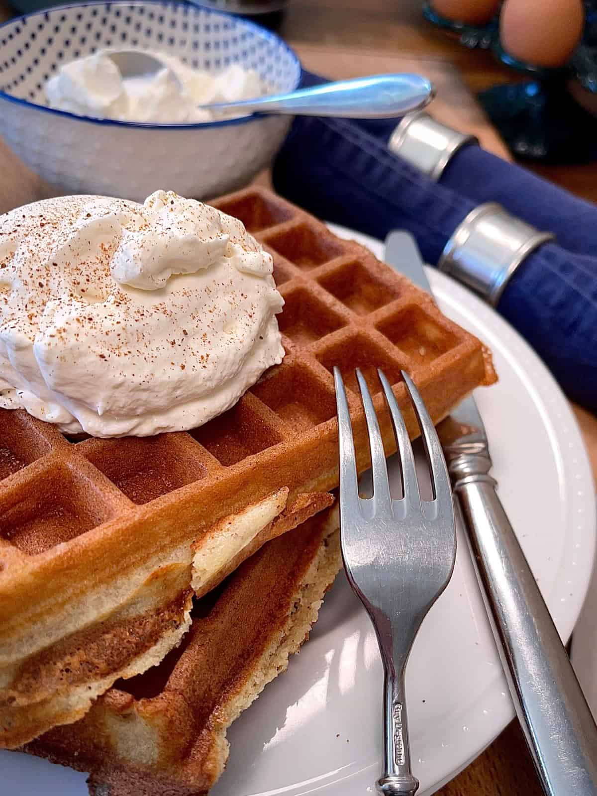 Best Keto Waffles Recipe 🧇 - I'd Rather Be A Chef
