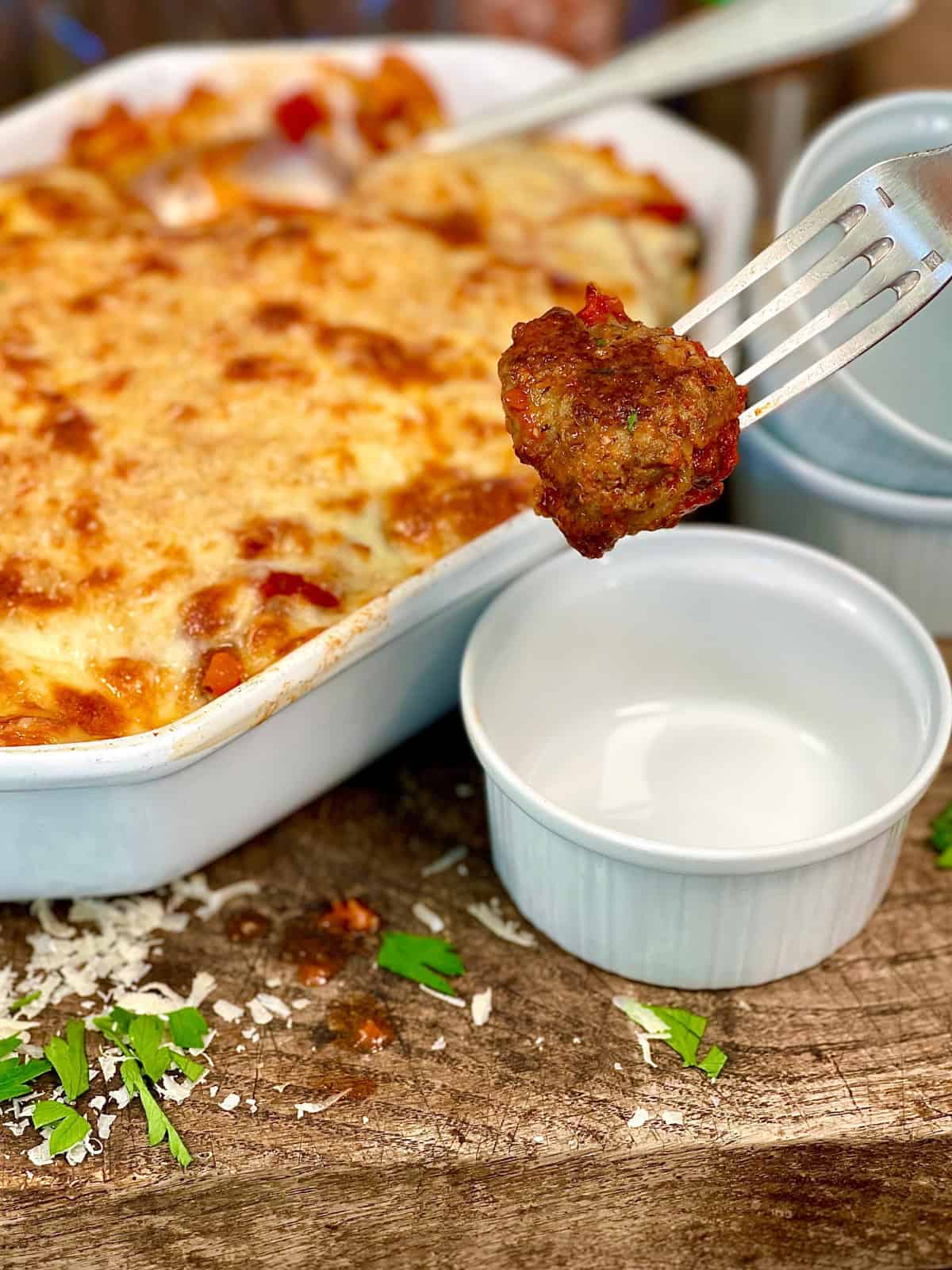 Keto Meatball Parm Recipe - I'd Rather Be A Chef