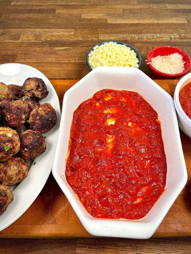 Keto Meatball Parm Recipe - I'd Rather Be A Chef