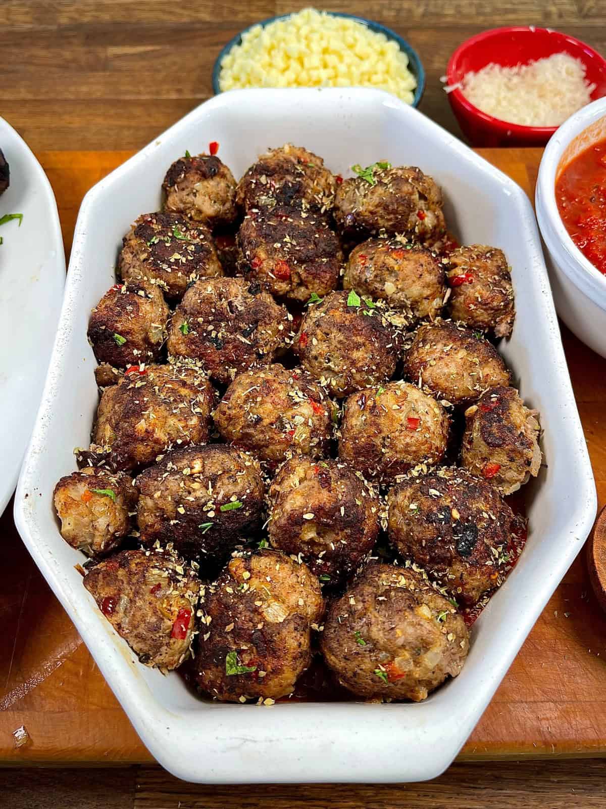 Keto Meatball Parm Recipe - I'd Rather Be A Chef