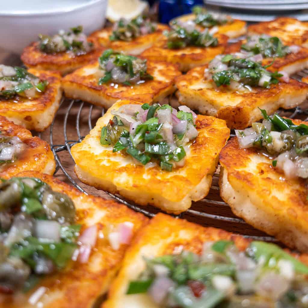 How to Cook Halloumi Cheese 🧀 - I'd Rather Be A Chef