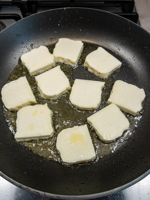 How to Cook Halloumi Cheese 🧀 - I'd Rather Be A Chef