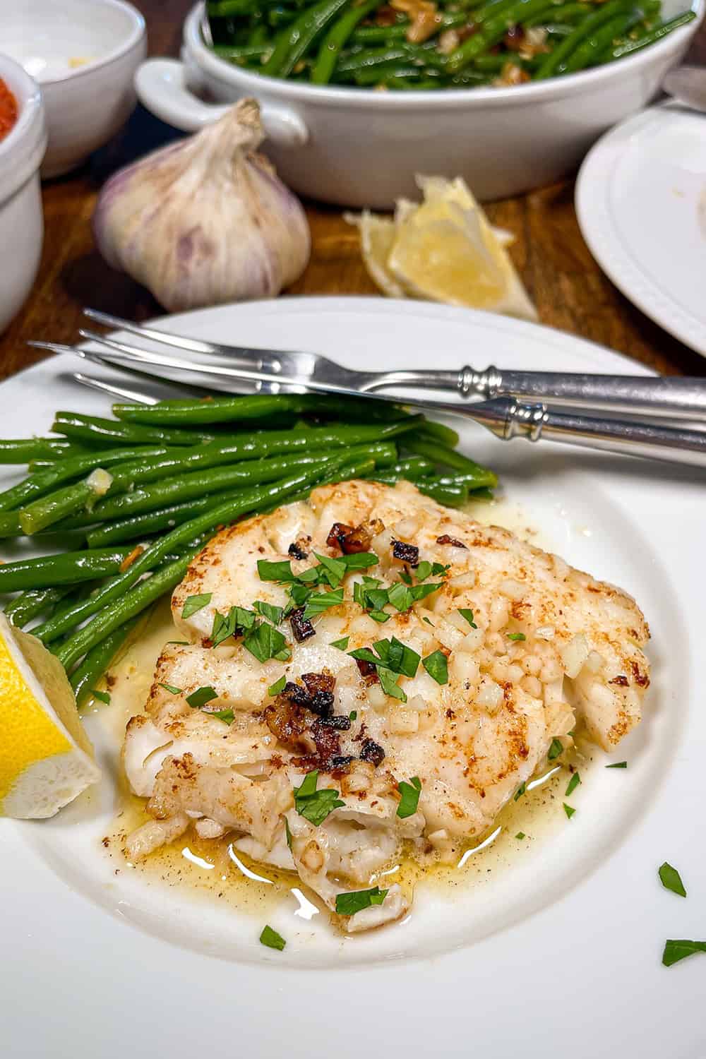 Simple Pan Seared Cod Recipe - I'd Rather Be A Chef