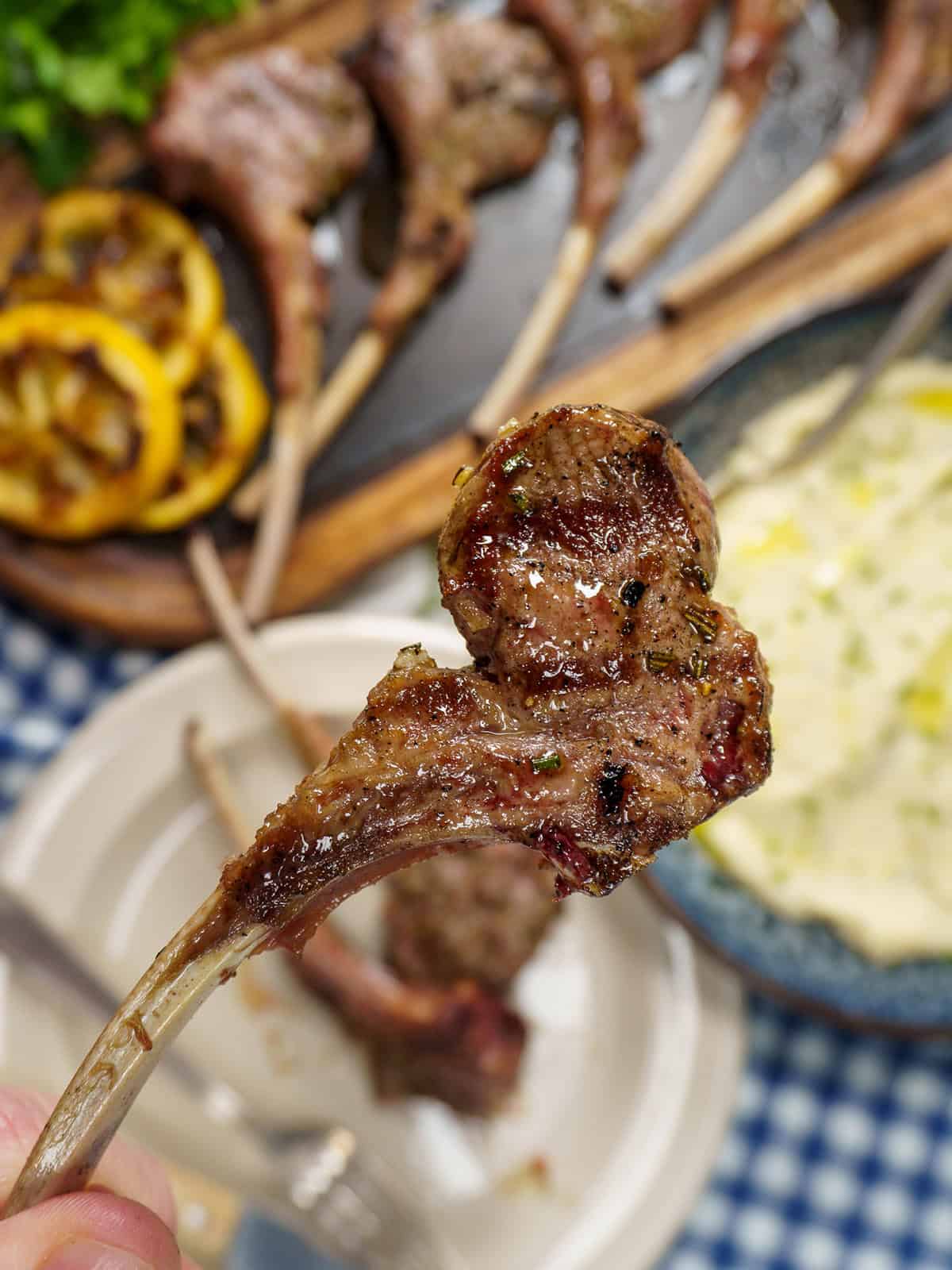 BBQ Lamb Chops - I'd Rather Be A Chef