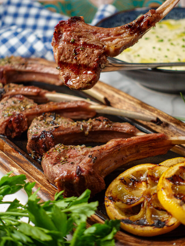 BBQ Lamb Chops - I'd Rather Be A Chef