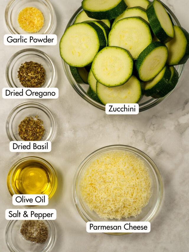 Baked Zucchini with Parmesan Cheese 🧀 - I'd Rather Be A Chef