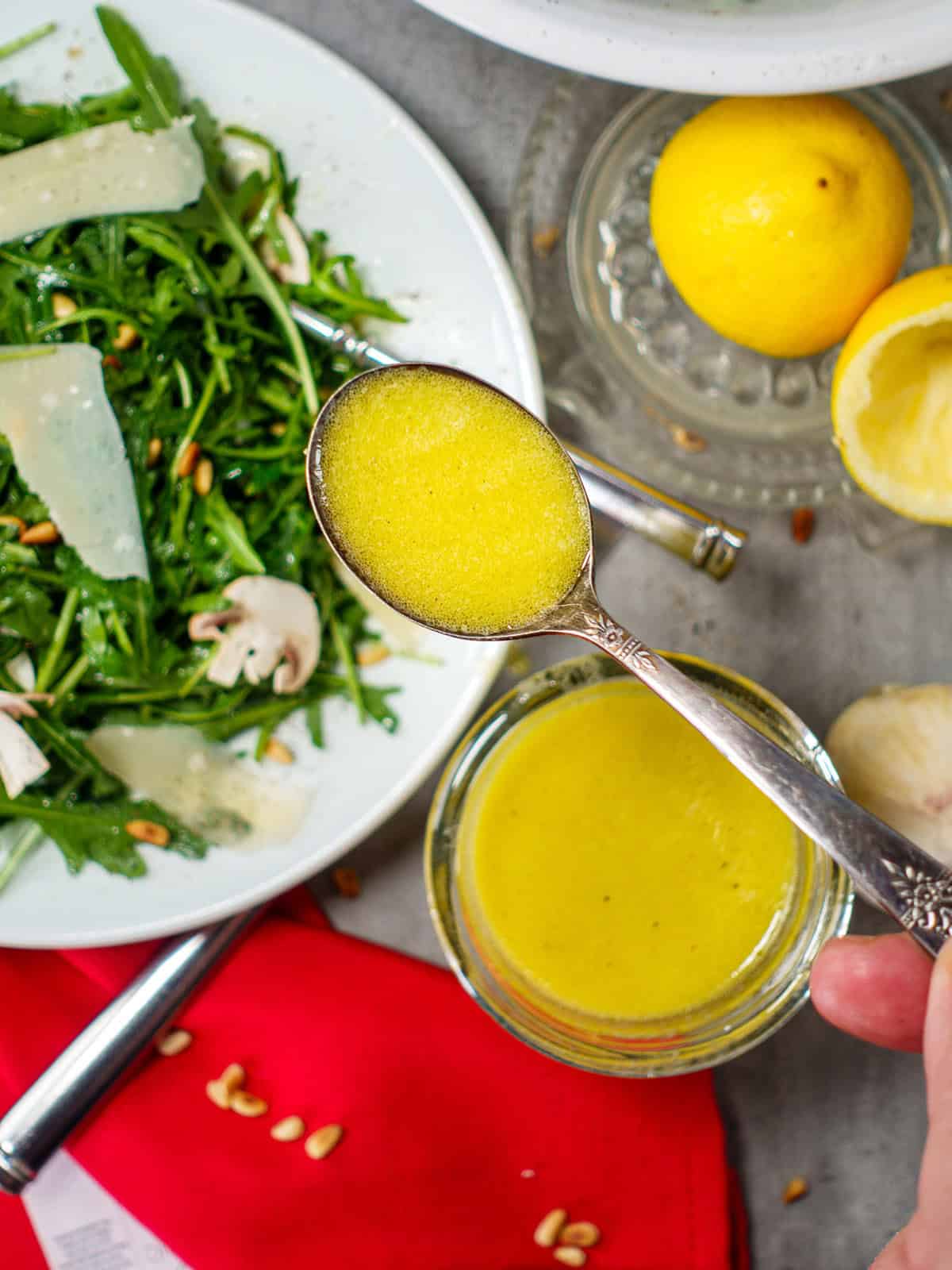 Lemon Dijon Dressing 🍋 - I'd Rather Be A Chef
