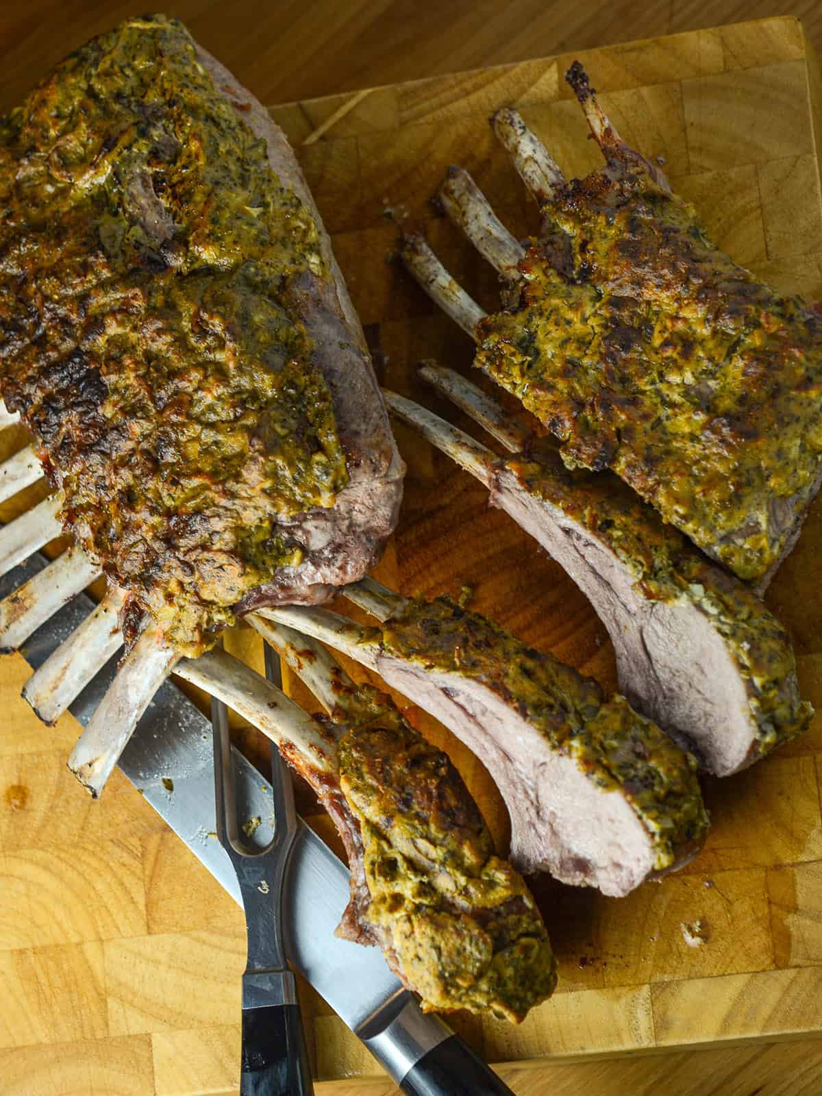 Herb Crusted Rack of Lamb 🥩 - I'd Rather Be A Chef