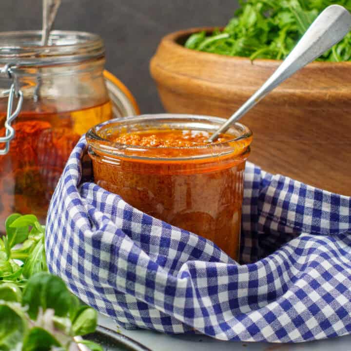 Sun Dried Tomato Vinaigrette Recipe 🍅 - I'd Rather Be A Chef