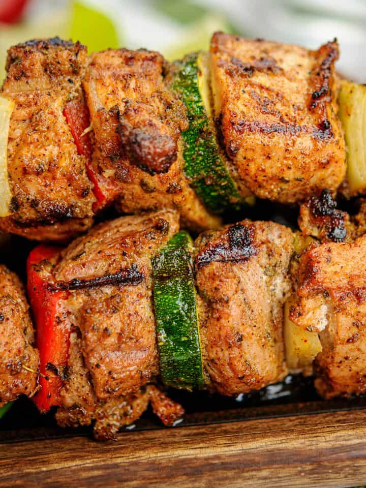 Pork Kabobs: Grilled Southwestern Style🍖 - I'd Rather Be A Chef