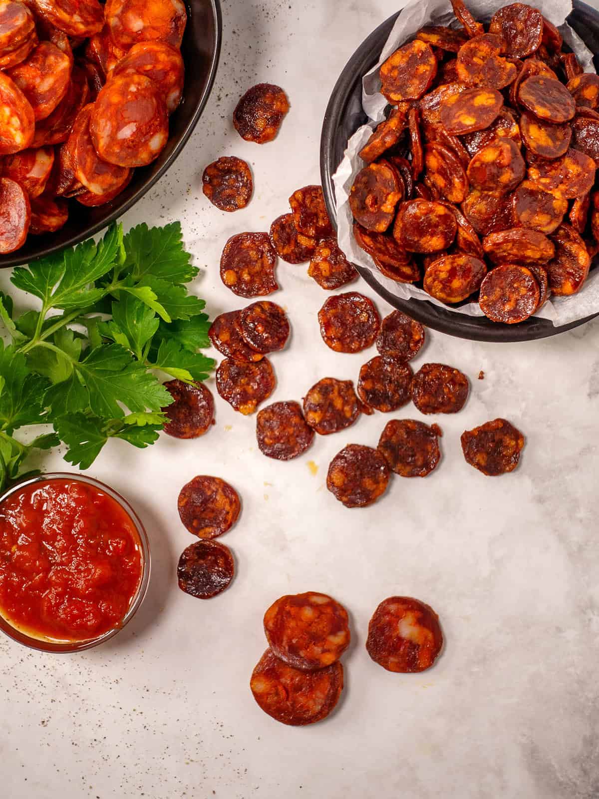 Keto Pepperoni Chips 🧀 - I'd Rather Be A Chef