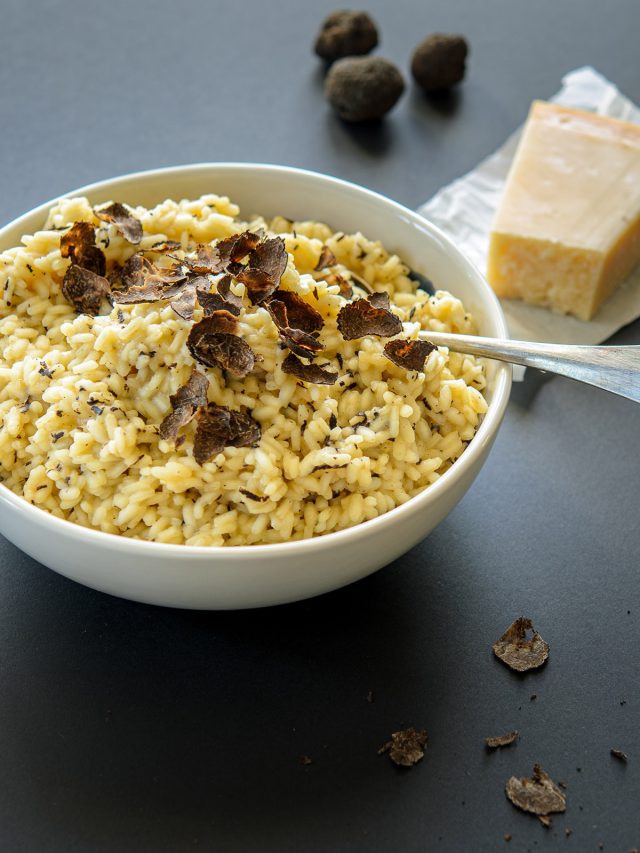 5-Ingredient Truffle Risotto Recipe - I'd Rather Be A Chef