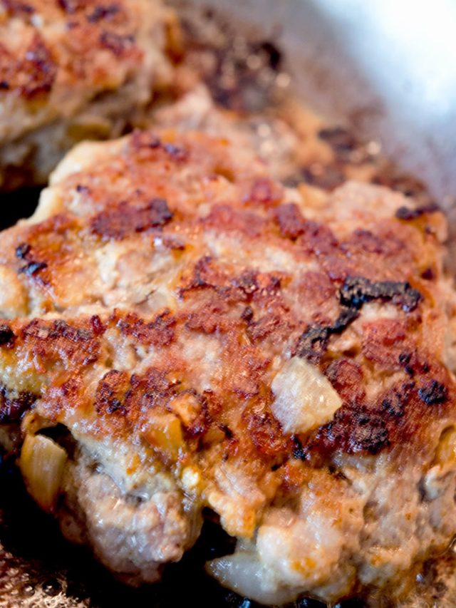 Ground Pork Burgers 🍔 - I'd Rather Be A Chef