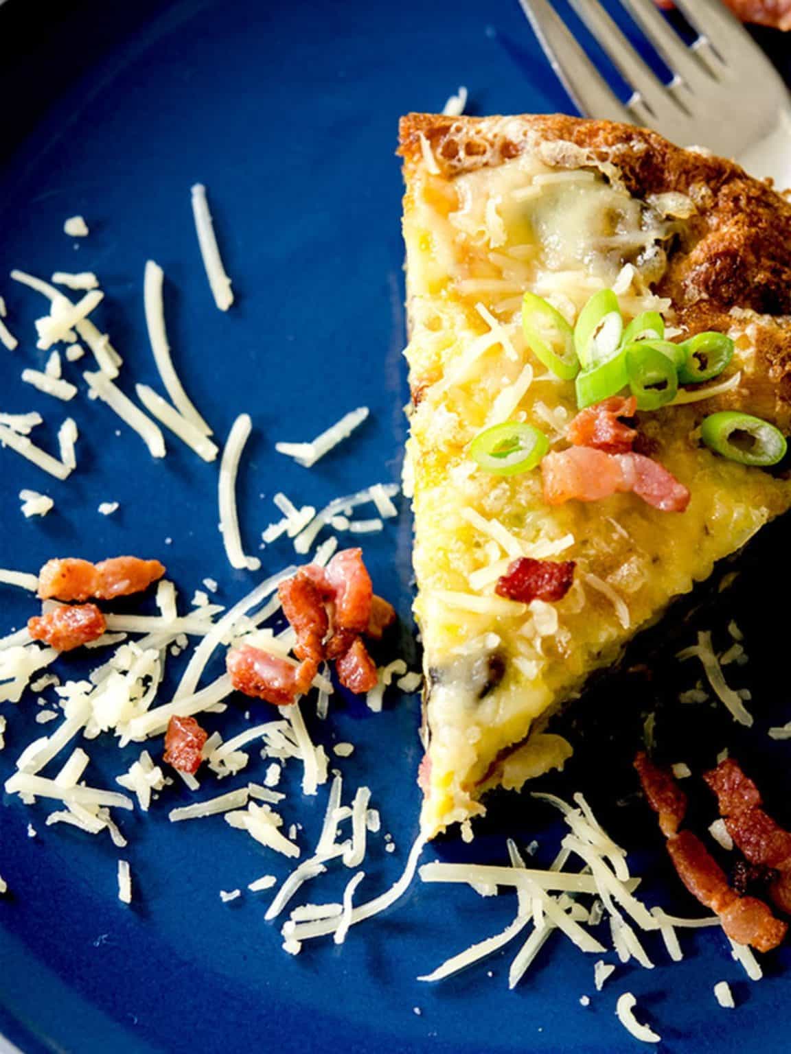 Mushroom Leek Frittata 🍳 - I'd Rather Be A Chef