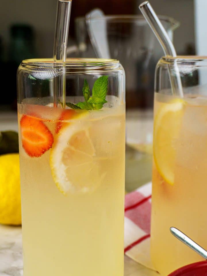 Homemade Sugar-free Lemonade Recipe 🍋 - I'd Rather Be A Chef