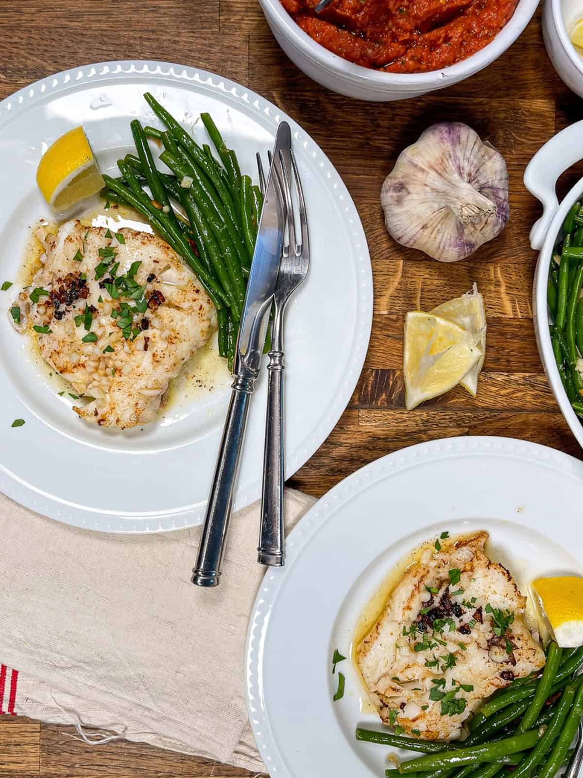 Simple Pan Seared Cod Recipe 🐟 - I'd Rather Be A Chef