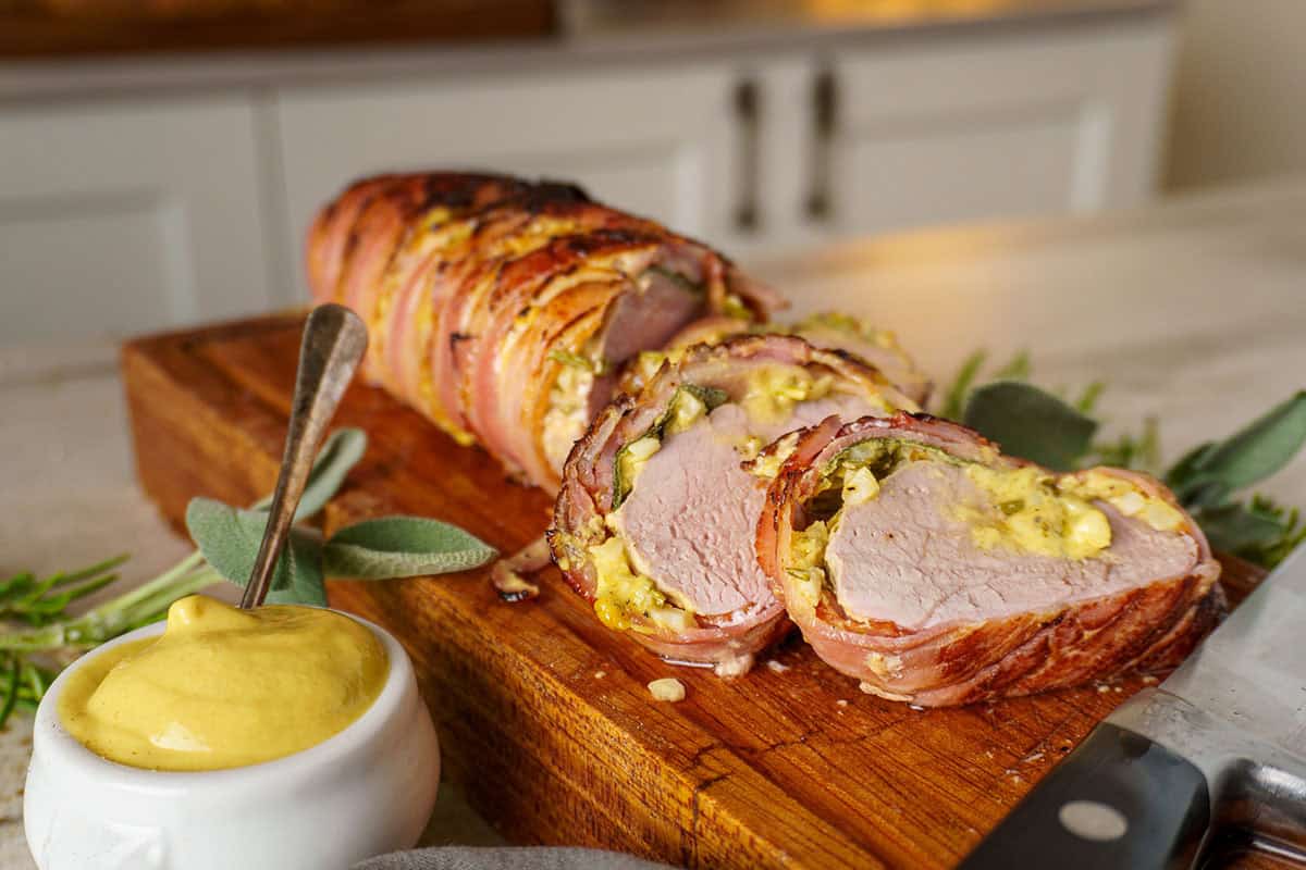 Bacon Wrapped Pork Tenderloin 🍖 - I'd Rather Be A Chef