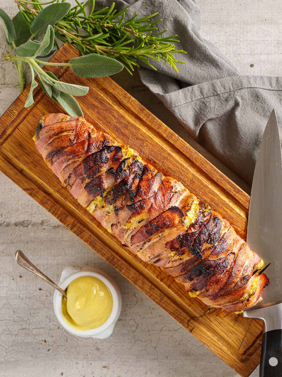 Bacon Wrapped Pork Tenderloin 🍖 - I'd Rather Be A Chef
