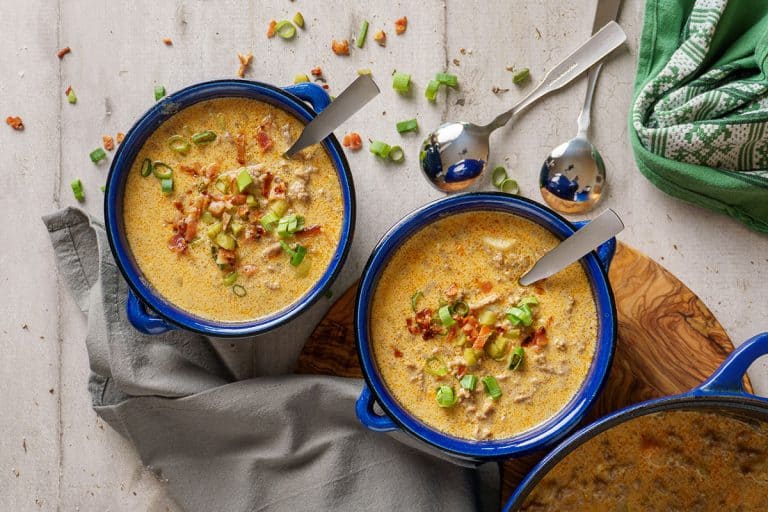 Creamy Cheeseburger Soup (Low Carb & Keto) 🍔 - I'd Rather Be A Chef