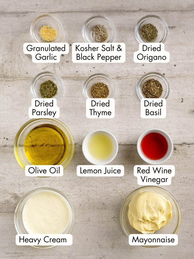 Creamy Italian Dressing Recipe 🥗 - I'd Rather Be A Chef