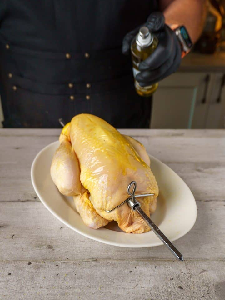 How to Put Chicken on Rotisserie (With Video) - I'd Rather Be A Chef