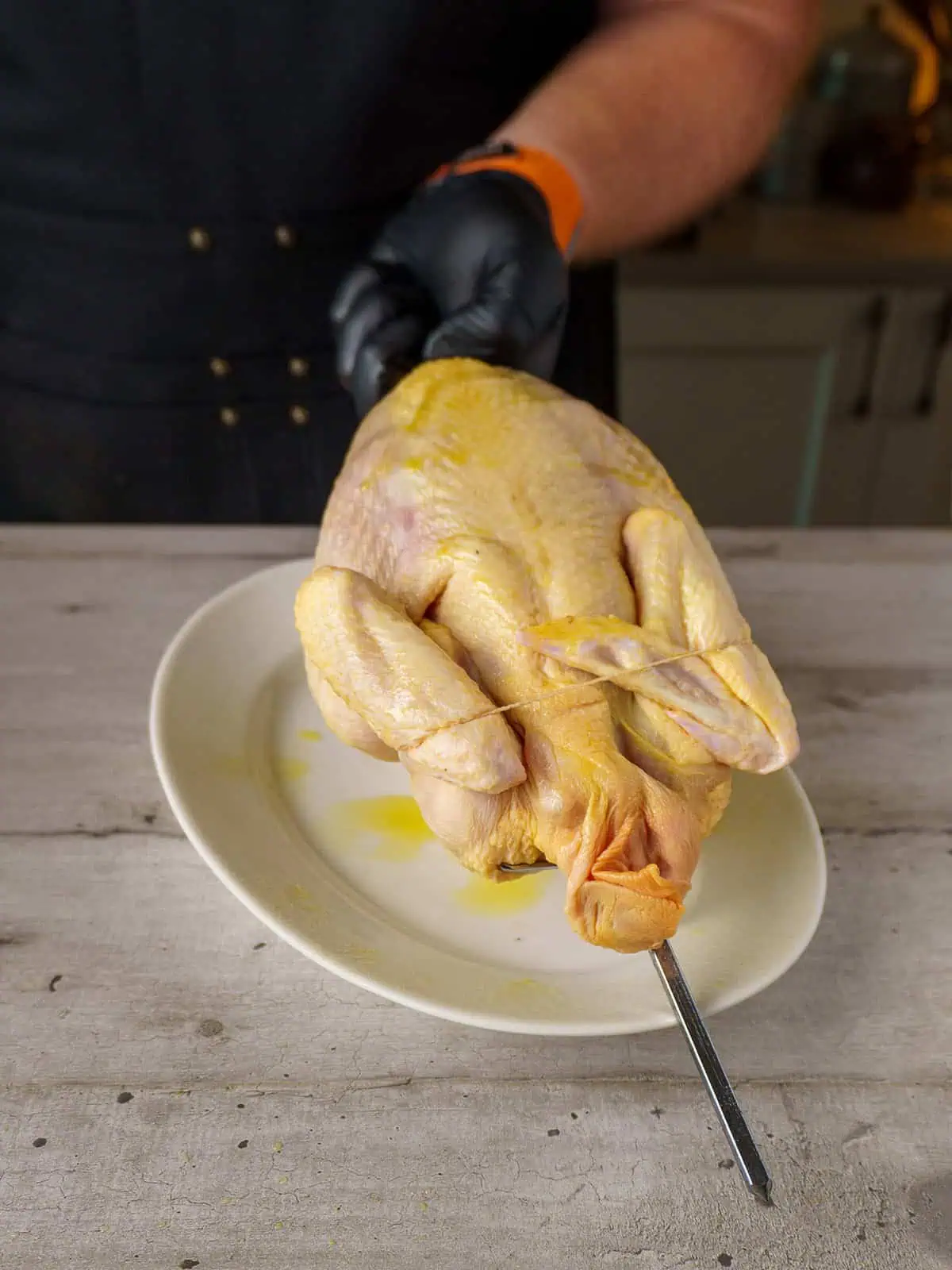 How to Put Chicken on Rotisserie (With Video) - I'd Rather Be A Chef