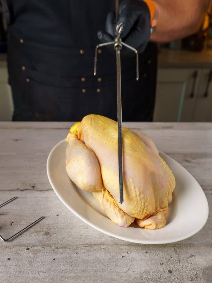 How to Put Chicken on Rotisserie (With Video) - I'd Rather Be A Chef