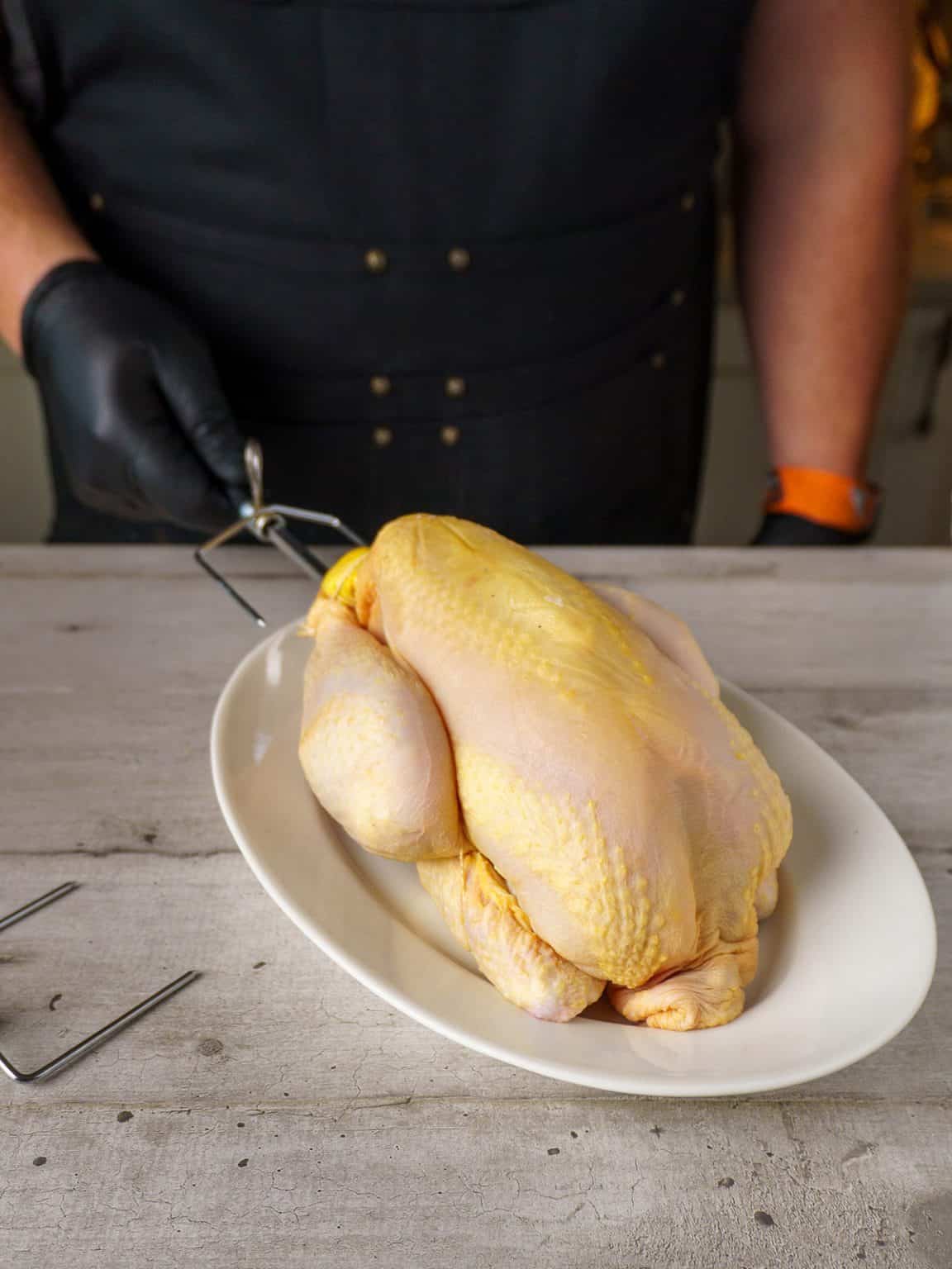 How to Put Chicken on Rotisserie (With Video) - I'd Rather Be A Chef