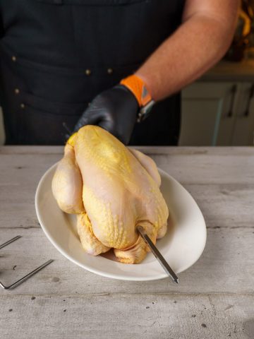 How to Put Chicken on Rotisserie (With Video) - I'd Rather Be A Chef