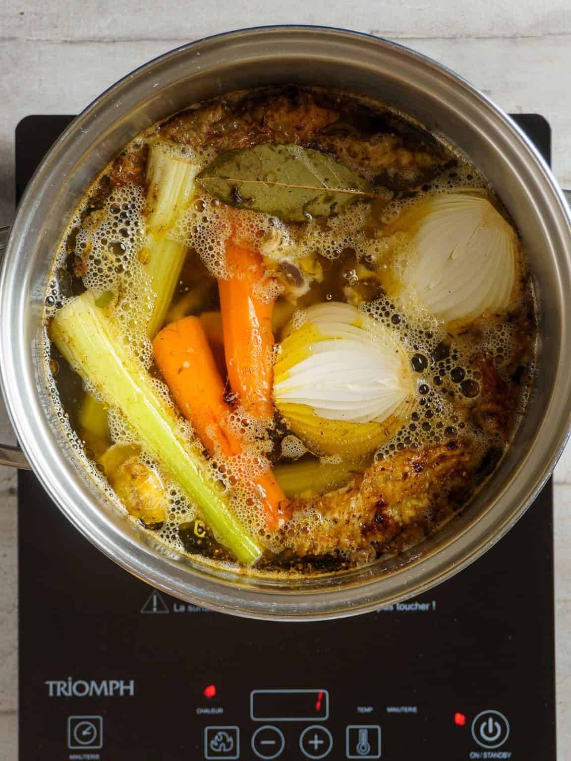 How To Make Chicken Stock From Rotisserie Chicken - I'd Rather Be A Chef