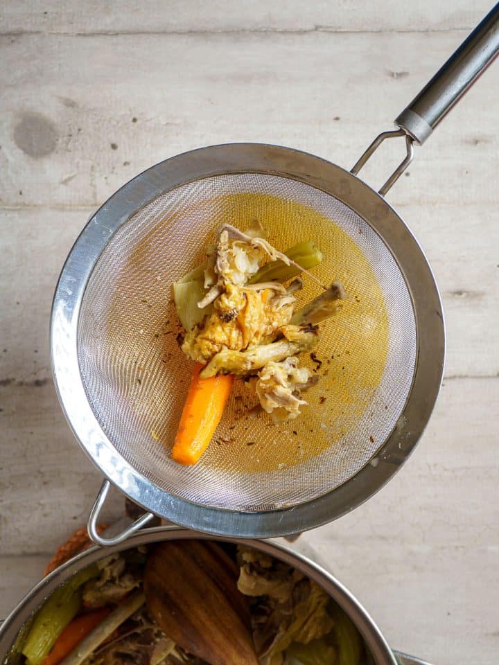 How To Make Chicken Stock From Rotisserie Chicken - I'd Rather Be A Chef