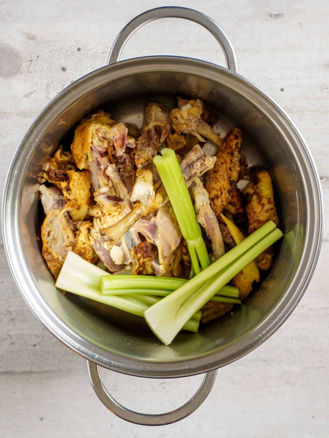 How To Make Chicken Stock From Rotisserie Chicken - I'd Rather Be A Chef