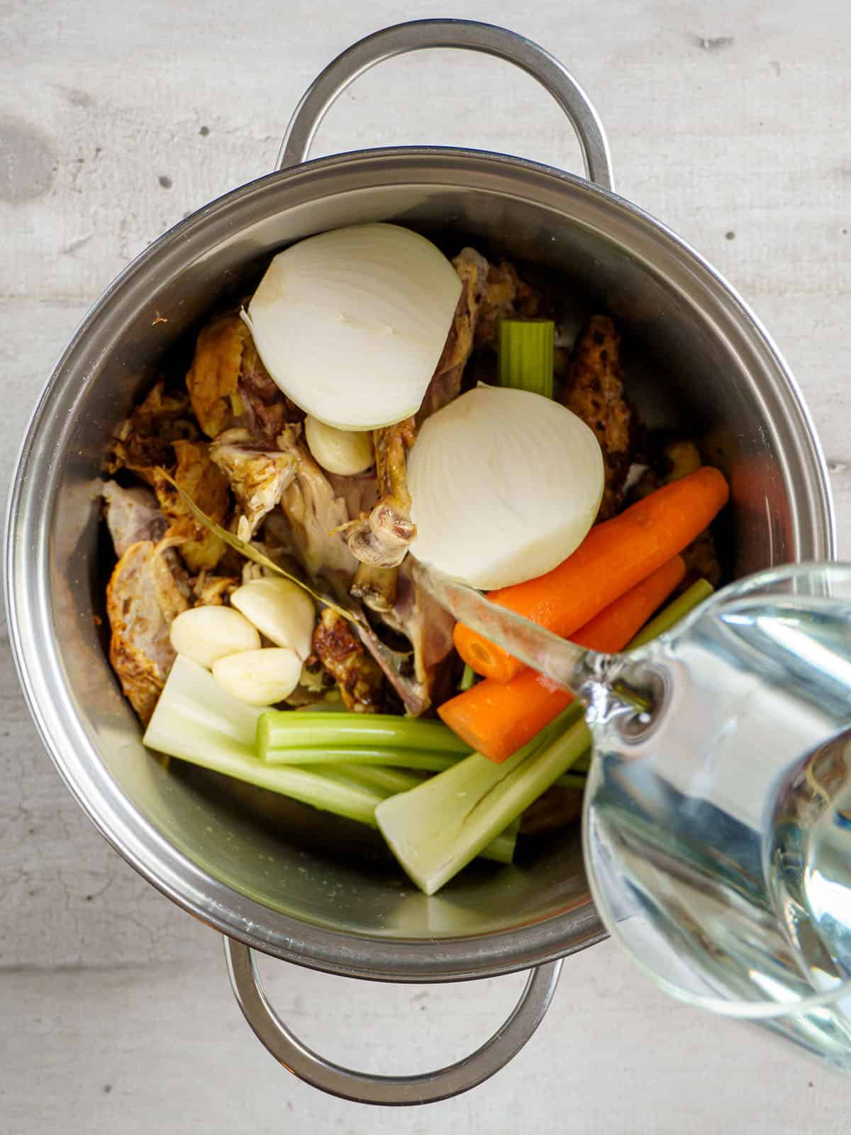 How To Make Chicken Stock From Rotisserie Chicken - I'd Rather Be A Chef