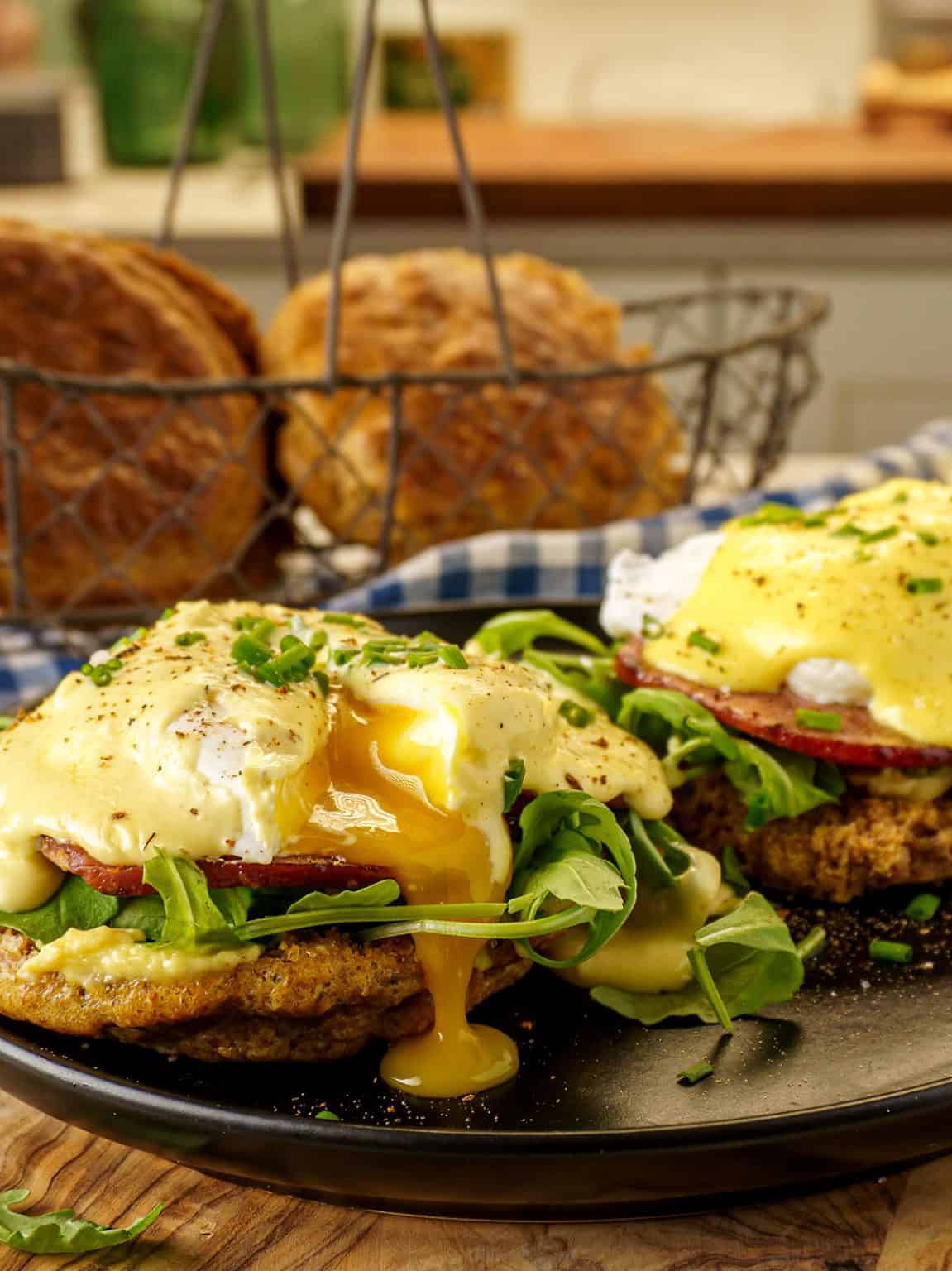Easy Keto Eggs Benedict Recipe - I'd Rather Be A Chef