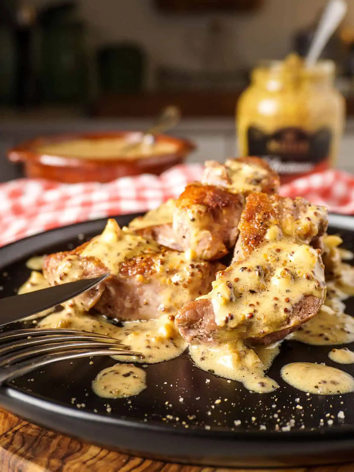 Pan Seared Pork Tenderloin Medallions - I'd Rather Be A Chef