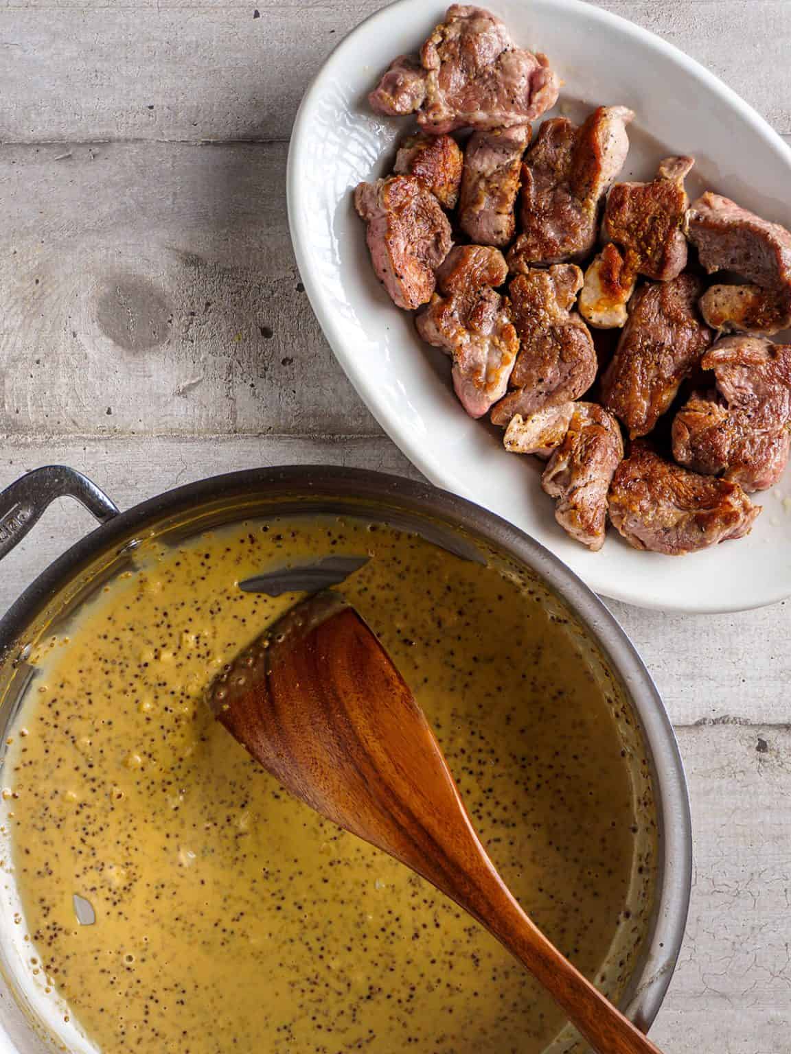 Pan Seared Pork Tenderloin Medallions - I'd Rather Be A Chef