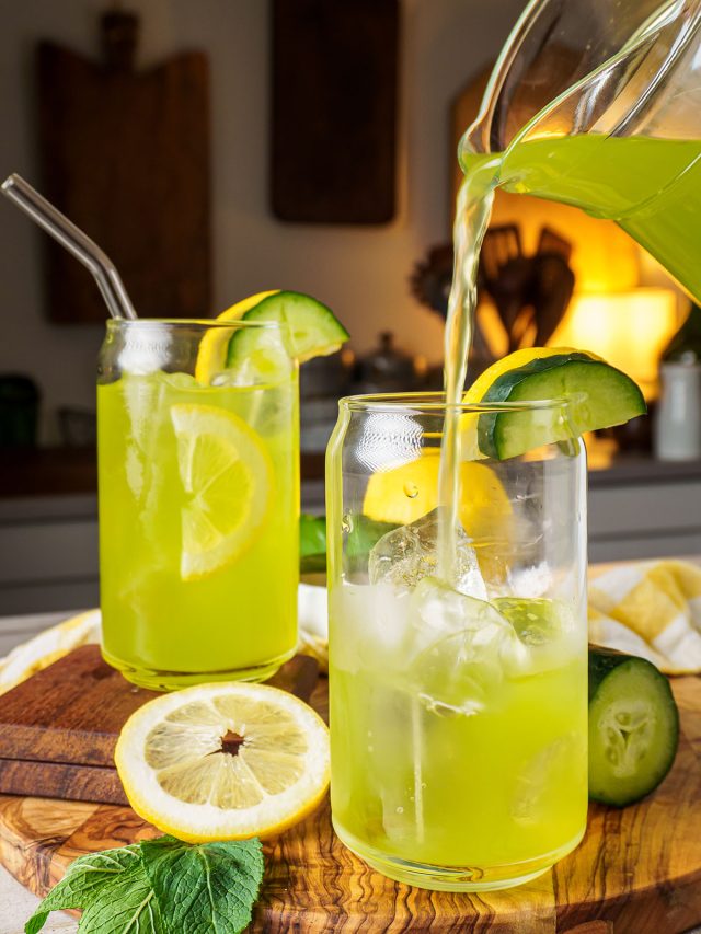 Cucumber Lemonade (Keto, Low Carb, Sugar Free) - I'd Rather Be A Chef