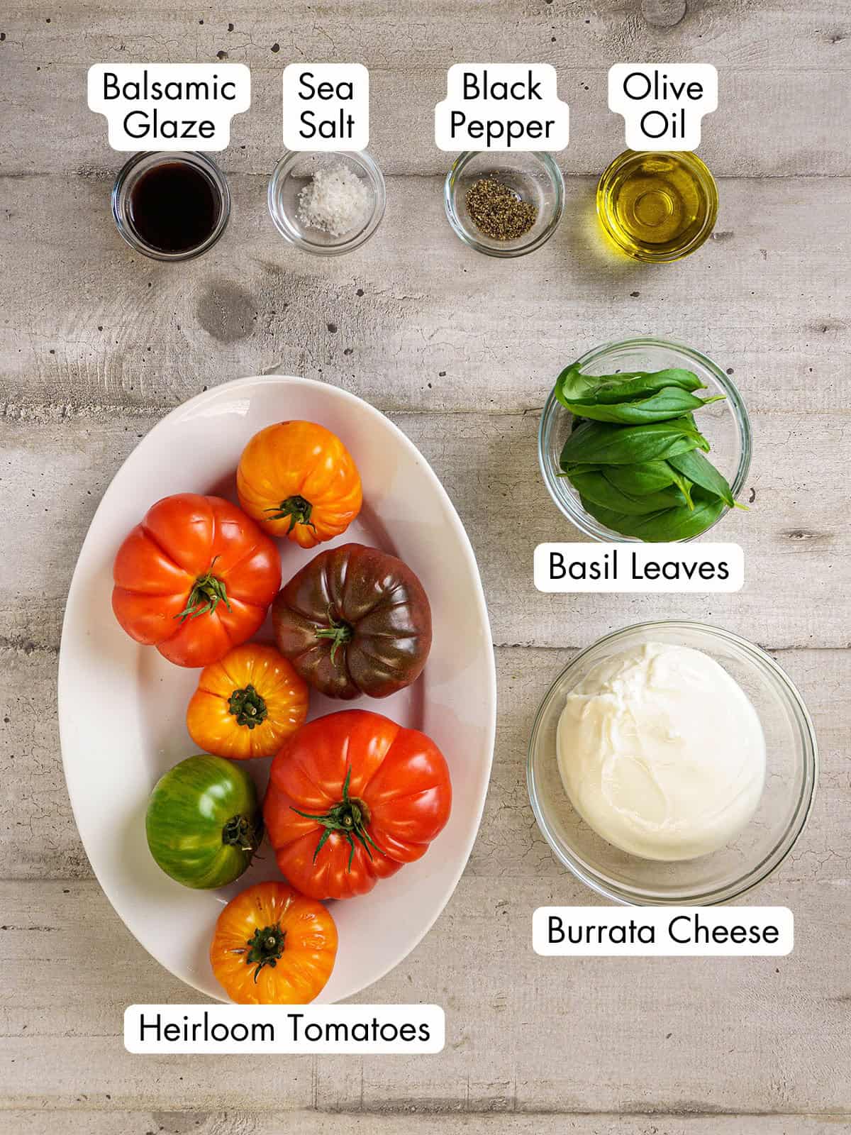 Fresh Burrata Caprese Salad - I'd Rather Be A Chef